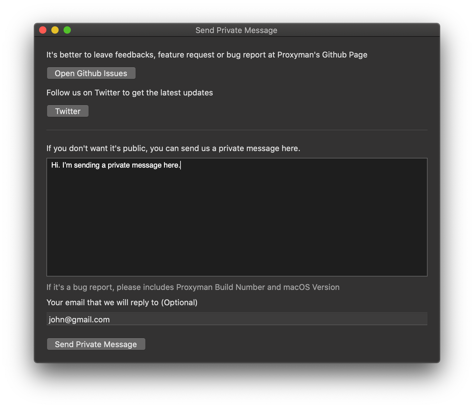 Private Message from Proxyman app · Issue #660 · ProxymanApp/Proxyman · GitHub