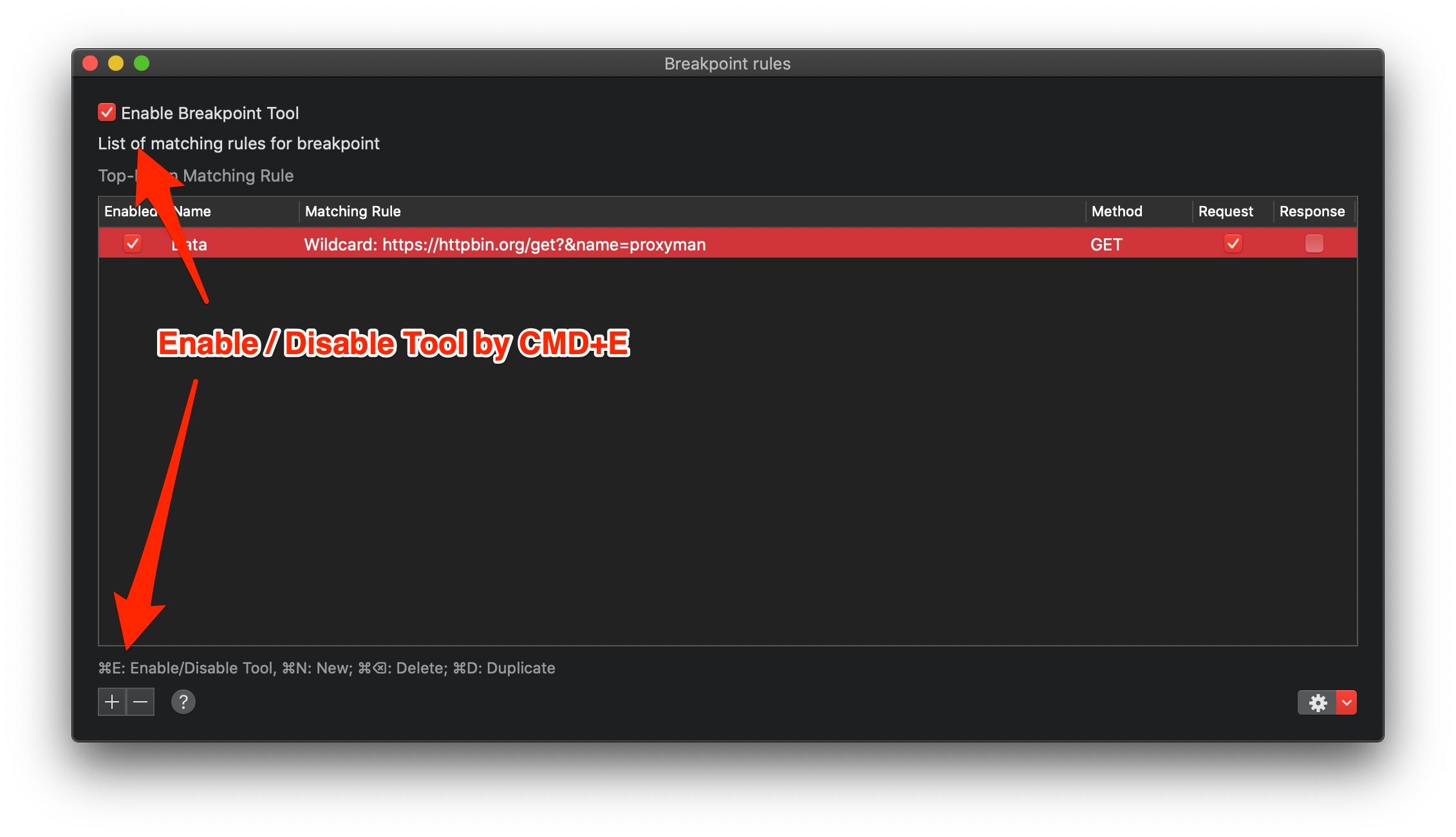 Add Feature Toggle For Breakpoint Tool · Issue 667 · Proxymanapp 