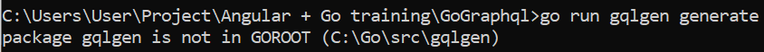 Getting started init : 'resolvergen: -: package go_graphql/graph is not in GOROOT' · Issue #1286 ...