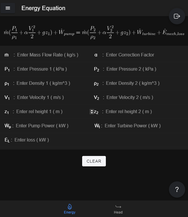 GitHub - Ripwords/fluidsCalc: Fluids Mechanics Calculator