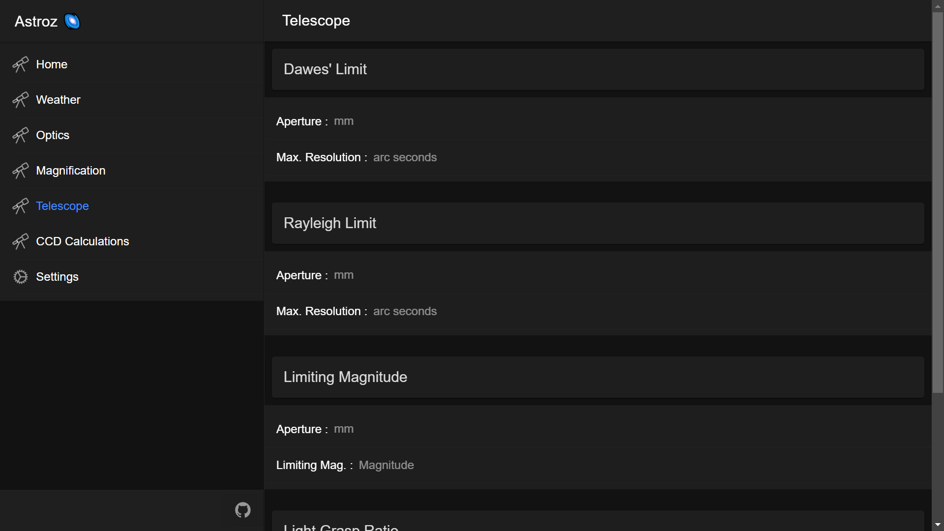 GitHub - Ripwords/astroz: A general astrophotography focused application