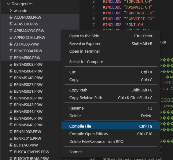 Compilação para apos erro FATAL. · Issue #229 · totvs/tds-vscode · GitHub