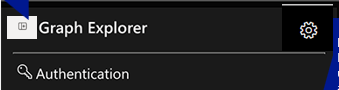 Move more menu items to appear under a Settings icon next to Graph Explorer title · Issue #1235 ...