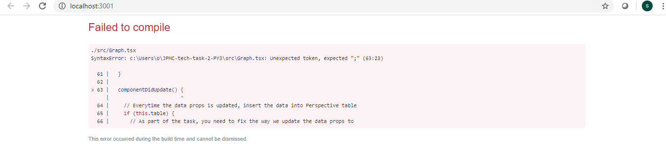 The Syntax Error Is Shown · Issue 194 · Insidesherpajpmc Tech Task 2