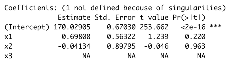 Singular design matrix produce very extreme p-values · Issue #8670 · statsmodels/statsmodels ...