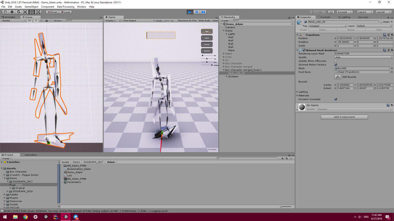 Set custom character · Issue #8 · sebastianstarke/AI4Animation · GitHub