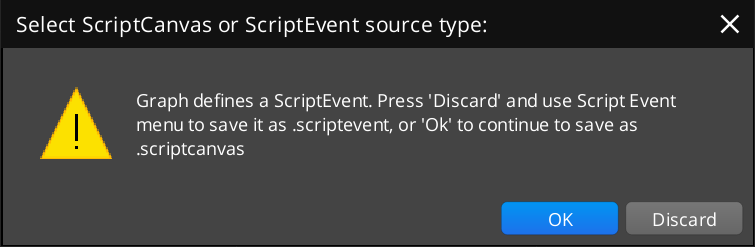Script Events in Script Canvas editor, Ctrl+S opens an unnecessary dialog · Issue #12418 · o3de ...