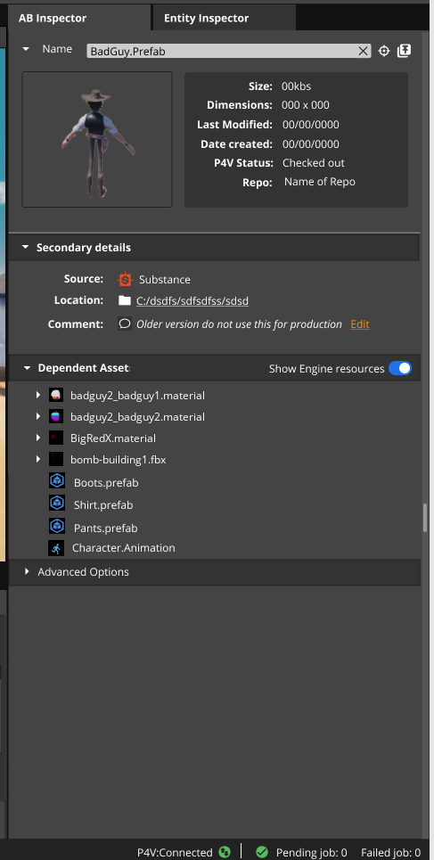 17 Create Asset Browser Inspector Panel · Issue 12872 · O3deo3de · Github 7752