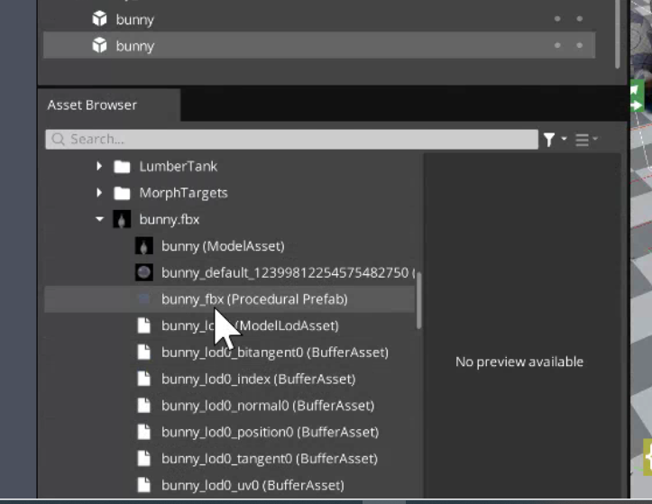 Engine processed asset: Make entries expandable · Issue #12940 · o3de/o3de · GitHub