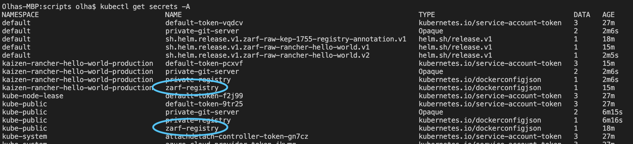 Zarf destroy doesn't clean up zarf secrets in deployed services · Issue ...