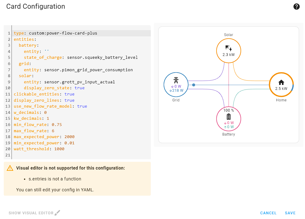 Visual editor not working · Issue #207 · flixlix/power-flow-card-plus ...