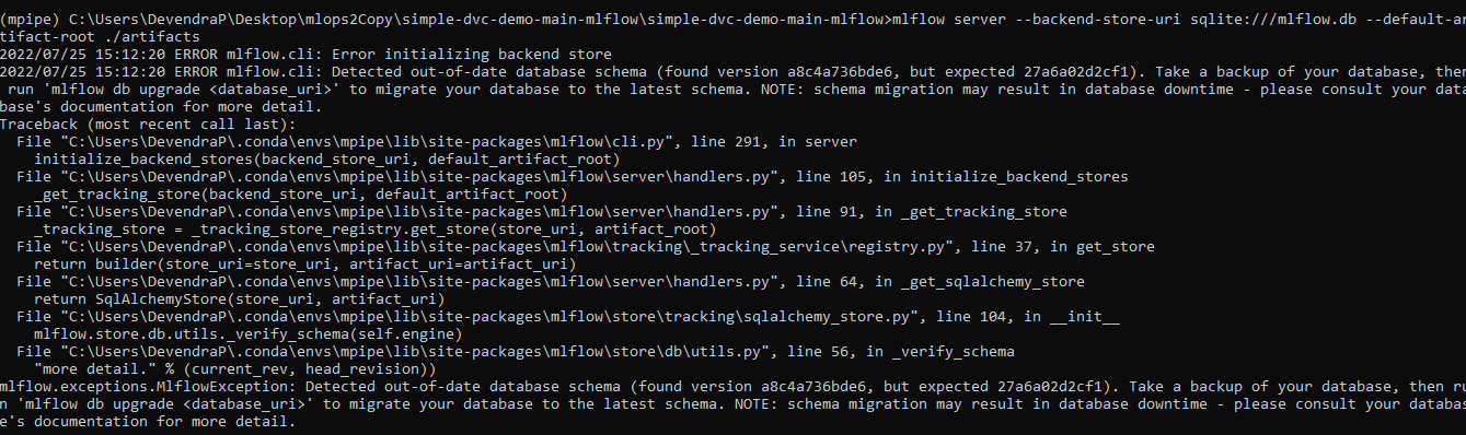 mlflow page not opening · Issue #7 · c17hawke/simple-dvc-demo · GitHub