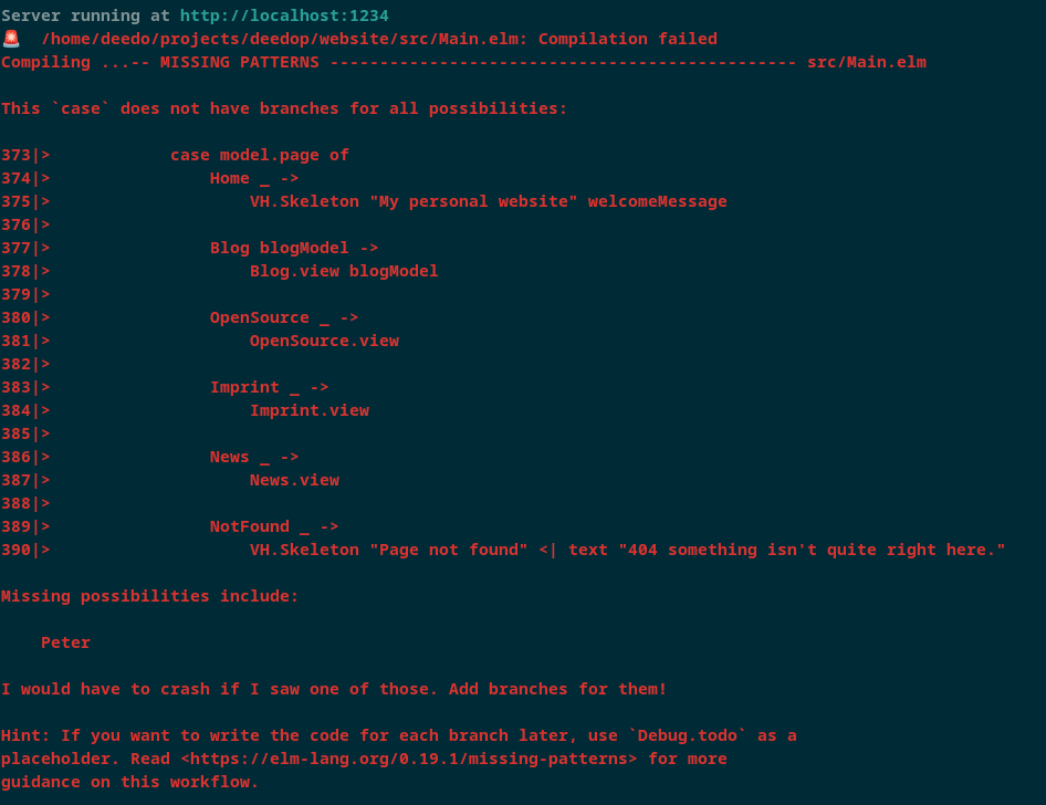 Elm compiler error output hard to read in terminal · Issue #7957 ...
