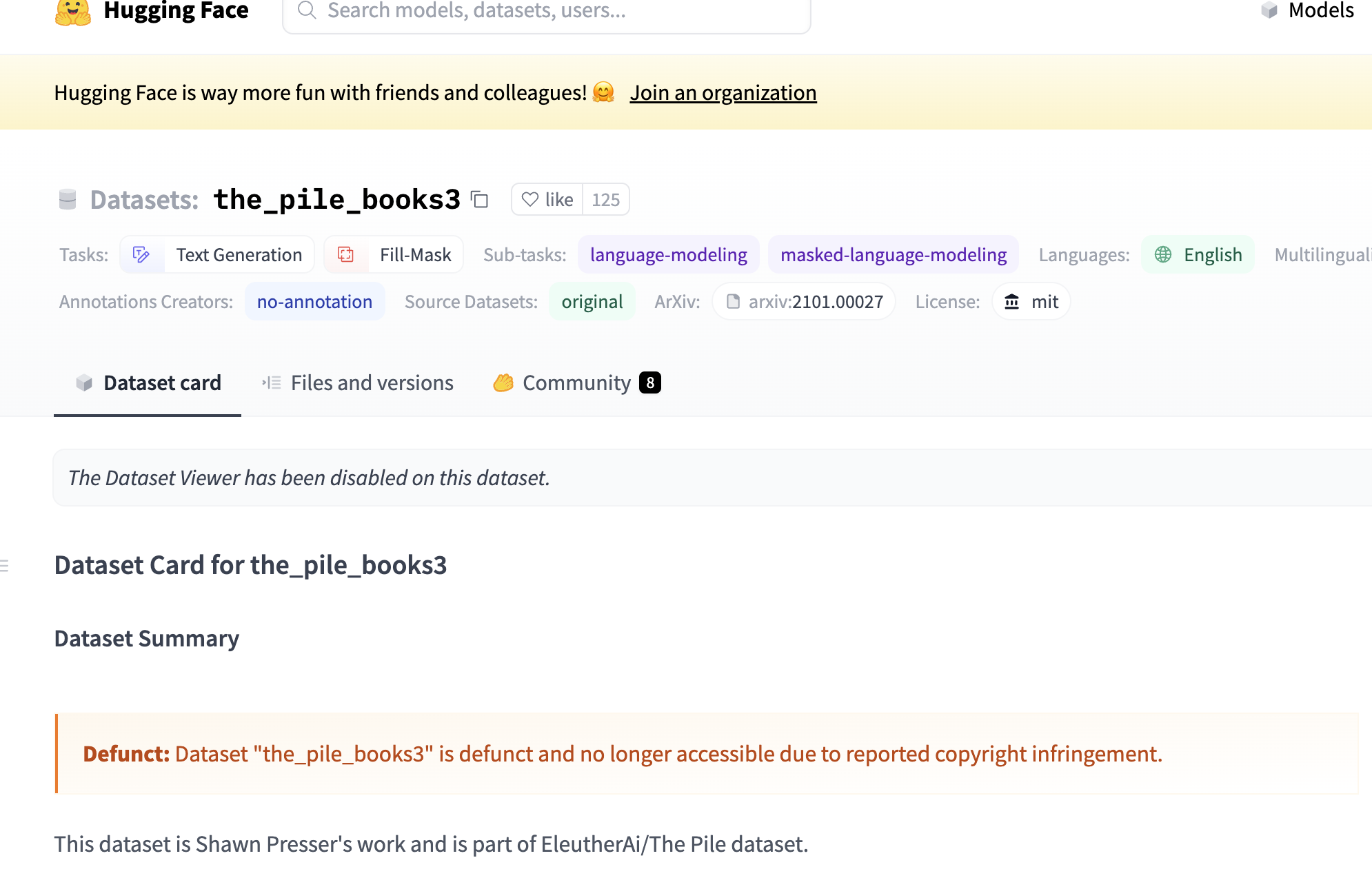 Issue On Book Datasets Download · Issue 74 · Togethercomputerredpajama Data · Github 