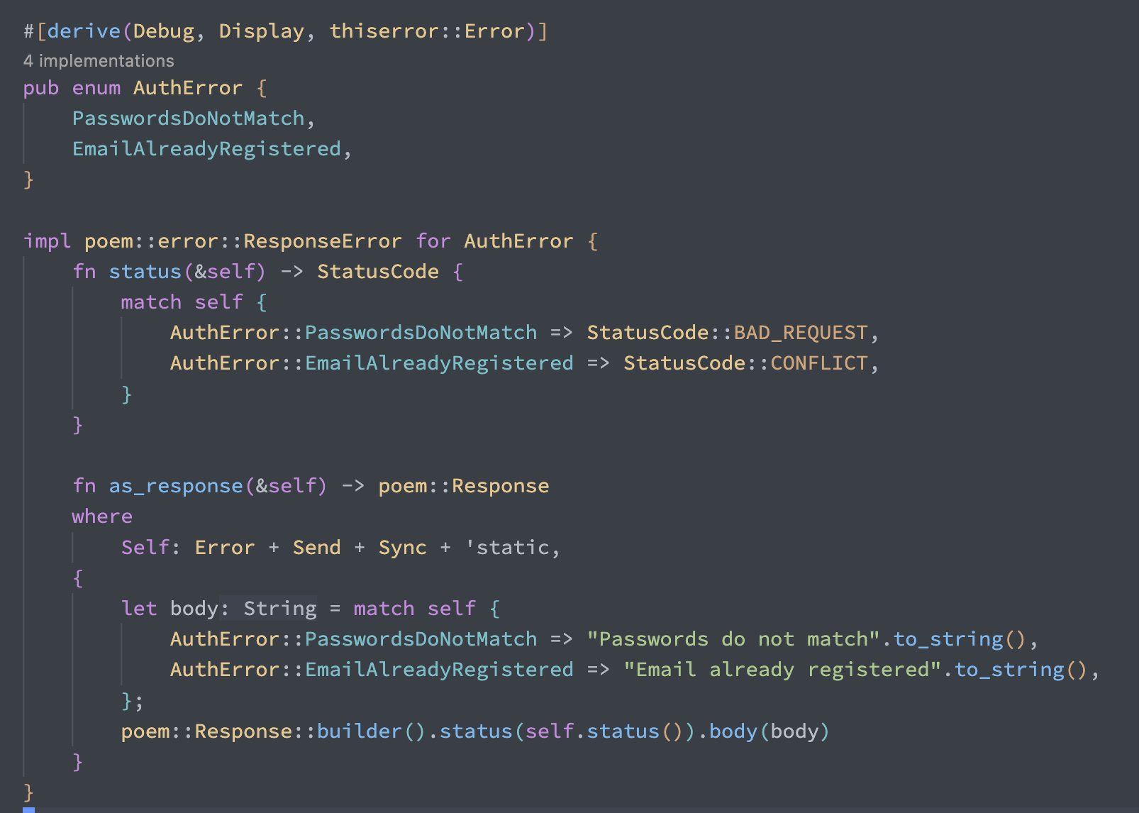 Custom Error OpenApi Response Body · Issue #427 · poem-web/poem · GitHub