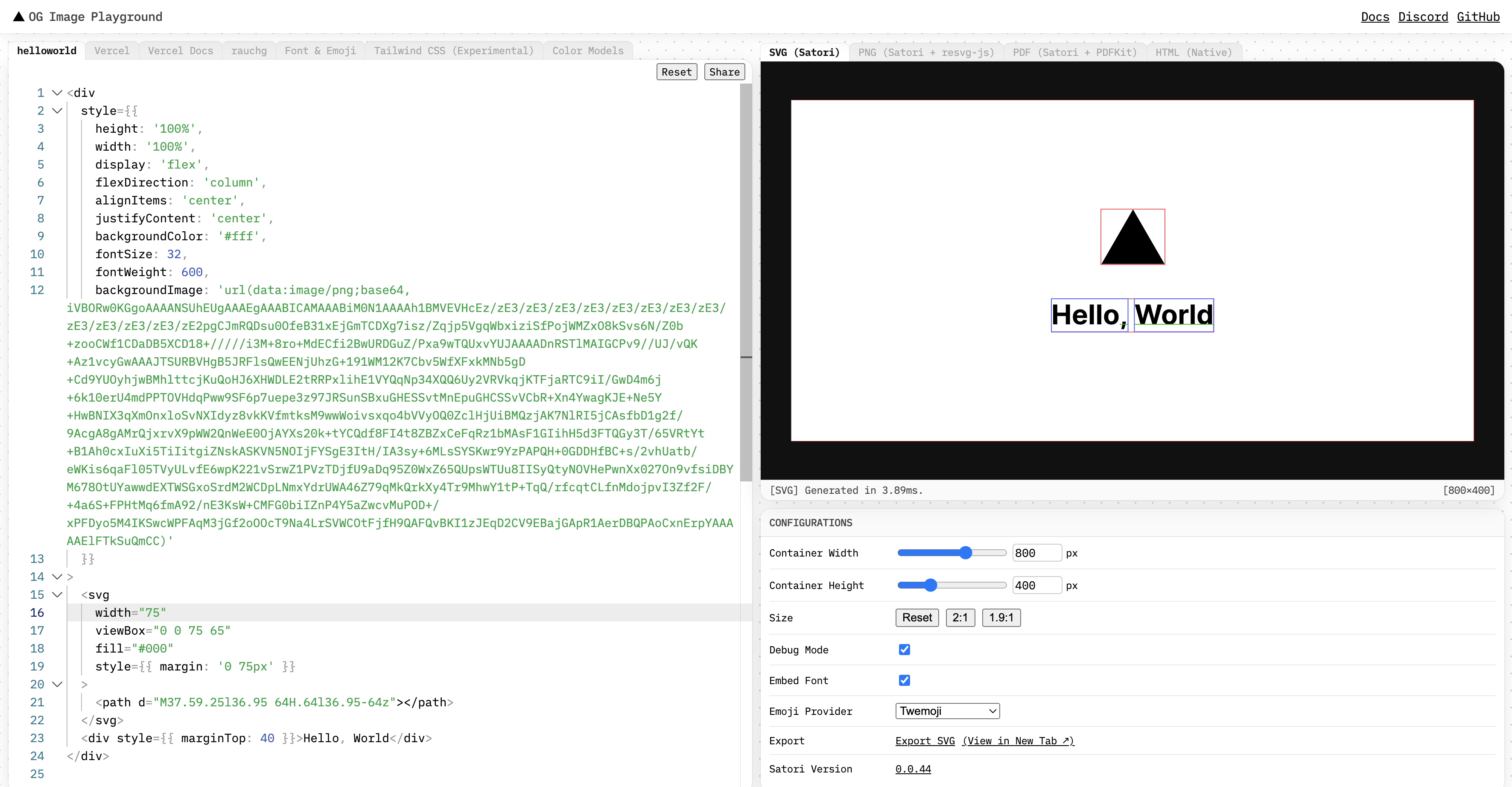 Background Image missing when Data URI is specified · Issue #304 · vercel/satori · GitHub