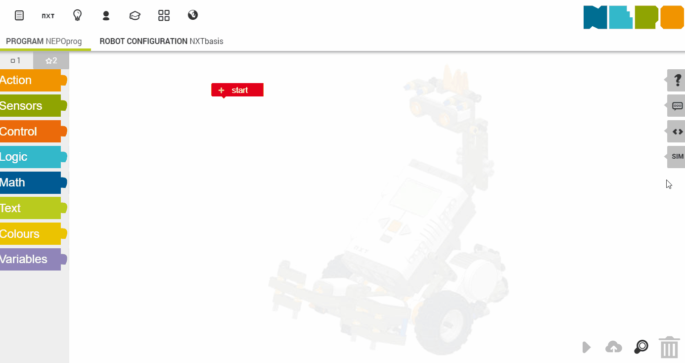 NXT: After uploading background, robotic view becomes that of EV3's · Issue #438 · OpenRoberta ...