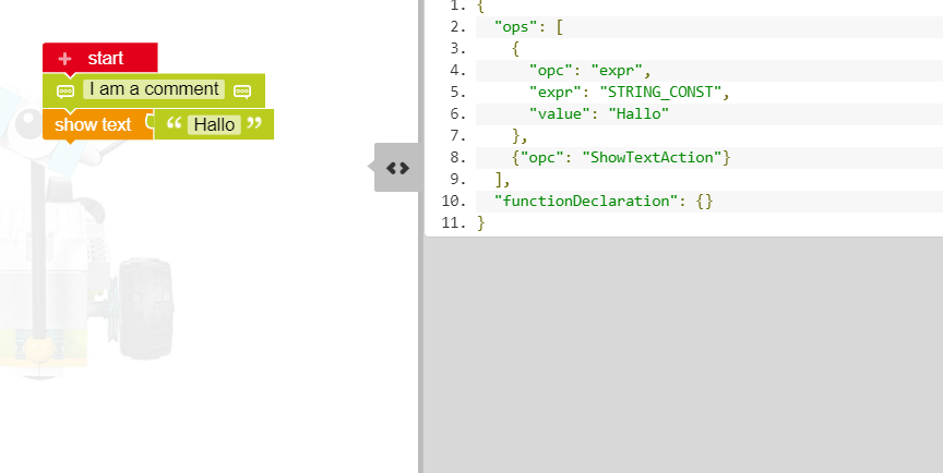 Wedo: Comment blocks not working · Issue #468 · OpenRoberta/openroberta-lab · GitHub