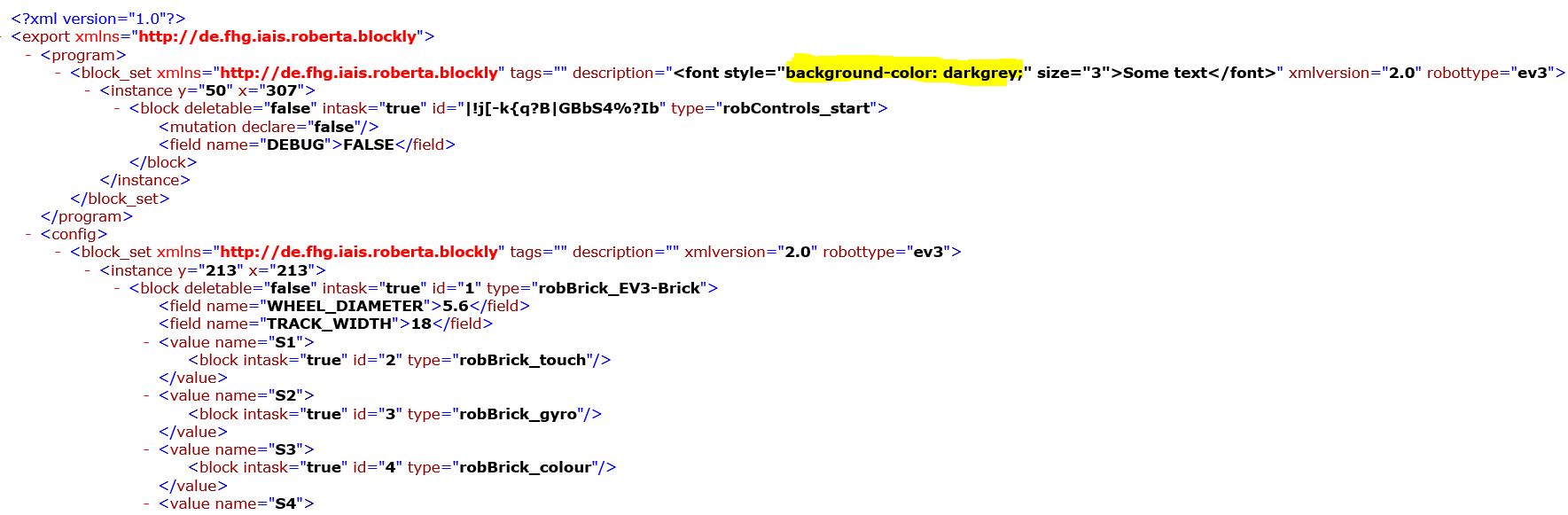 Grey text background in documentation · Issue #683 · OpenRoberta/openroberta-lab · GitHub