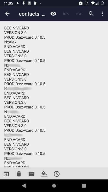 Issue importing/exporting contacts · Issue #377 · SimpleMobileTools/Simple-Contacts · GitHub
