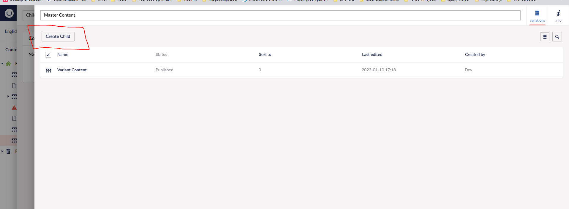 List view issue with infinite editor option enable · Issue #13652 · umbraco/Umbraco-CMS · GitHub