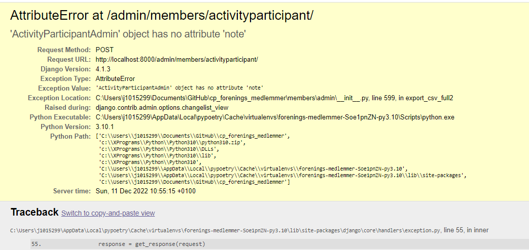 [BUG]AttributeError: 'ActivityParticipantAdmin' object has no attribute 'note' · Issue #774 ...