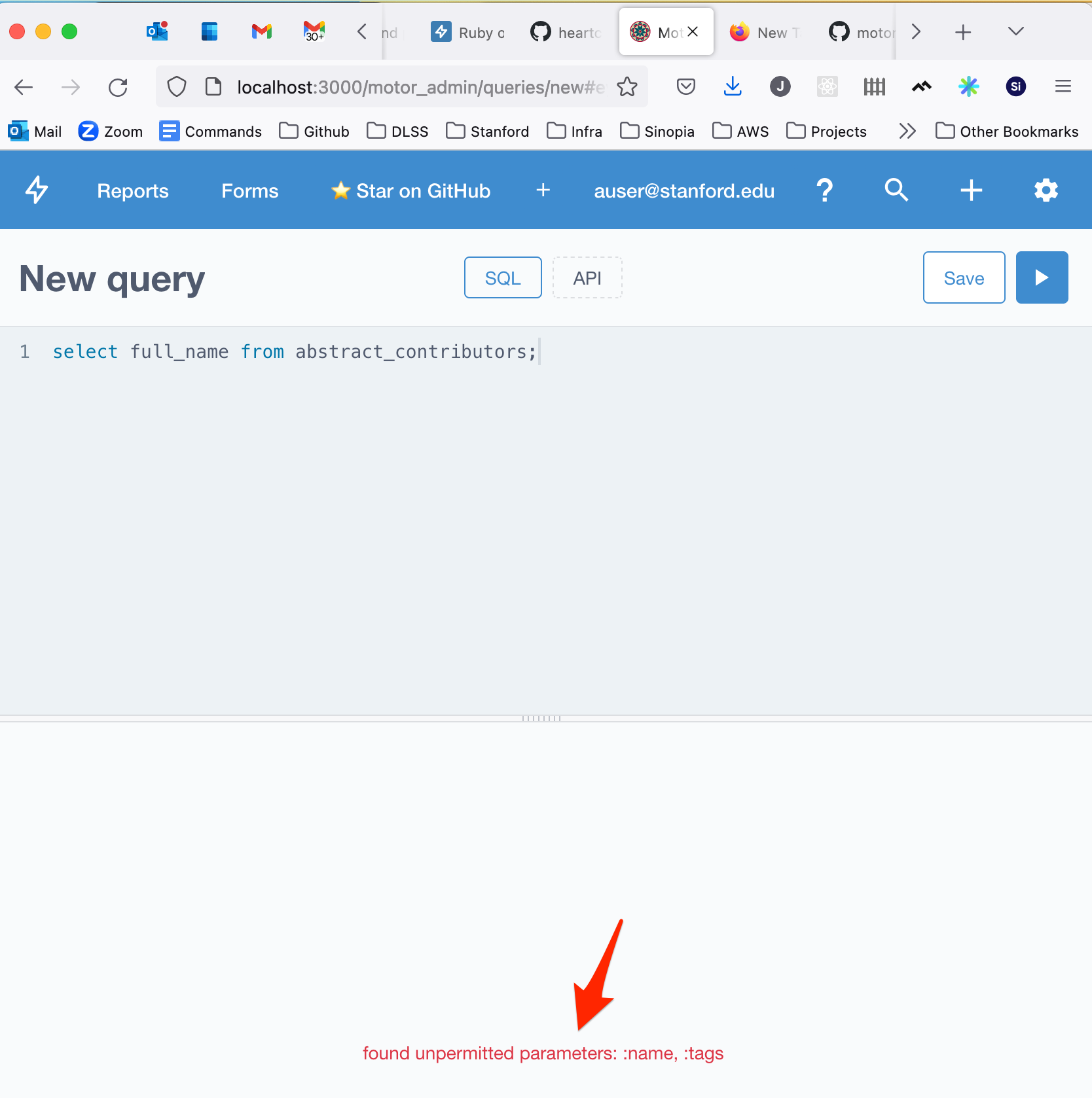 found unpermitted parameters: :name, :tags when constructing new query · Issue #127 · motor ...