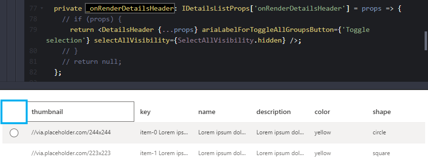 Detailsheader Empty Column Header Should Not Be Announced By Screen Reader · Issue 18474