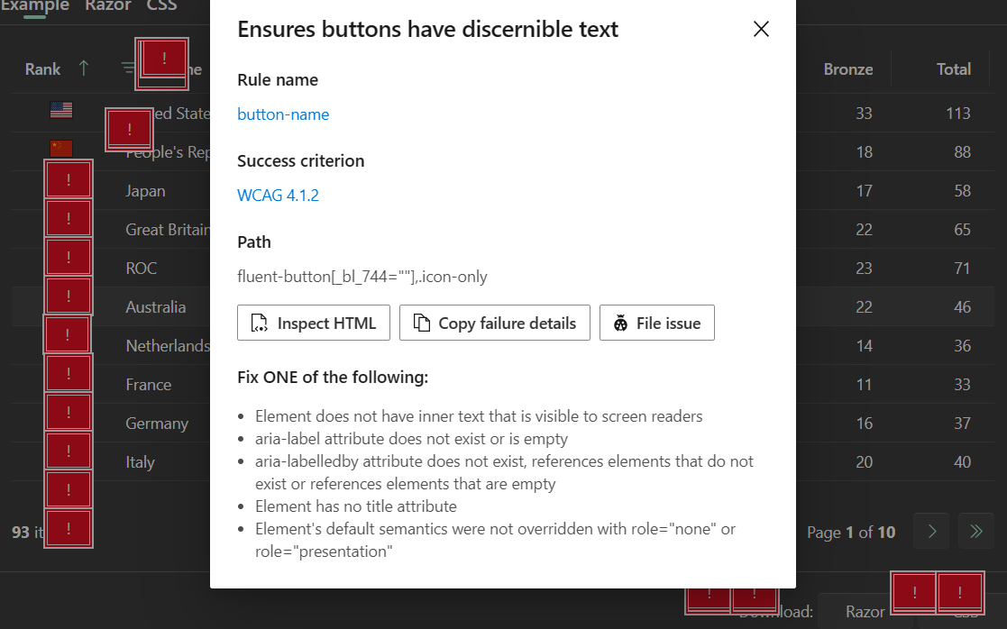 Fix Accessibility Compliance Issue In Datagrid Filter And Pagination Buttons · Issue 390