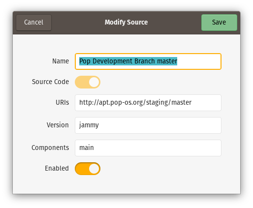 Legacy source with only `deb-src` line incorrectly shows as "Enabled" · Issue #105 · pop-os ...