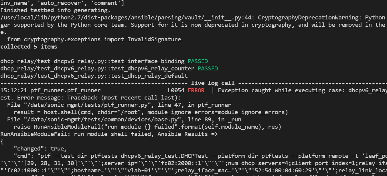 Regarding Runansiblemodulefail · Issue 5103 · Sonic Netsonic Mgmt · Github