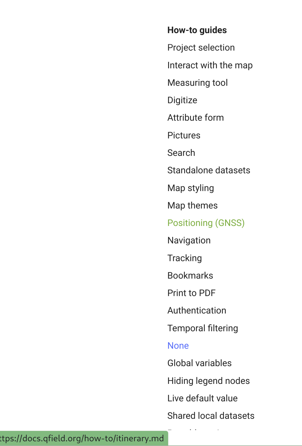 `None` item in menu, pointing to itinerary · Issue #292 · opengisch/QField-docs · GitHub
