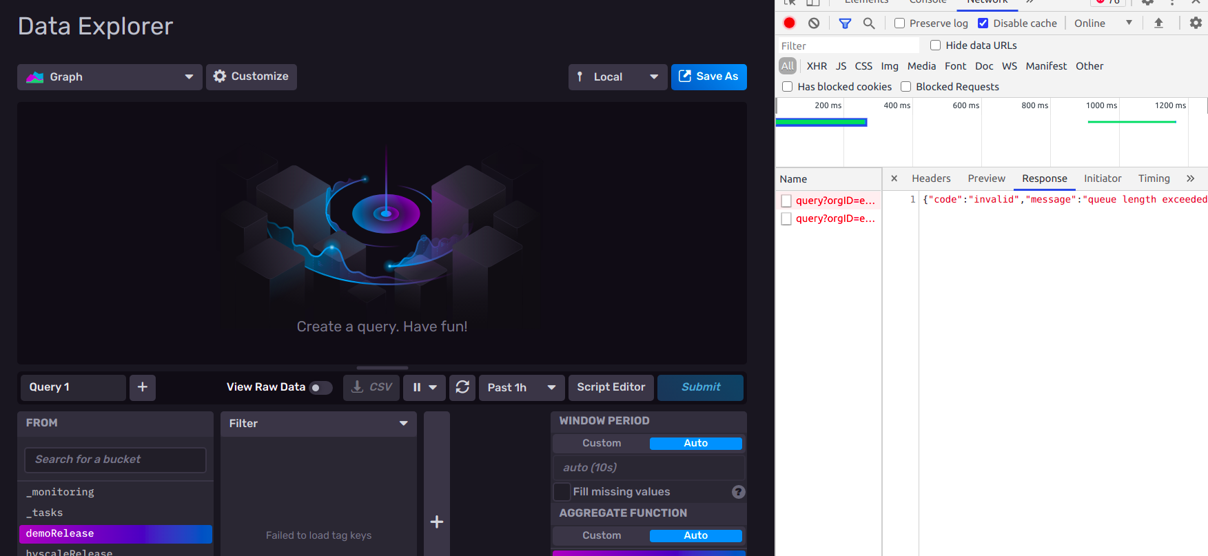 Queue Limit Exceeded · Issue 17912 · Influxdata Influxdb · Github