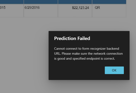 Show better error message for prediction failure · Issue #452 · microsoft/OCR-Form-Tools · GitHub