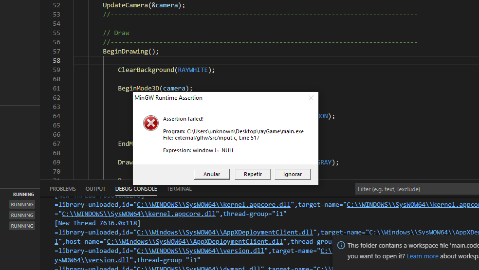 Wiki Default Vscode Folder Doesnt Work · Issue 1537 · Raysan5raylib · Github 