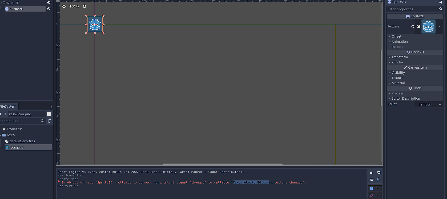 Error when selecting Sprite2D · Issue #47477 · godotengine/godot · GitHub