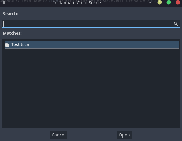 Improve "Instantiate Child Scene" popup · Issue #3003 · godotengine ...