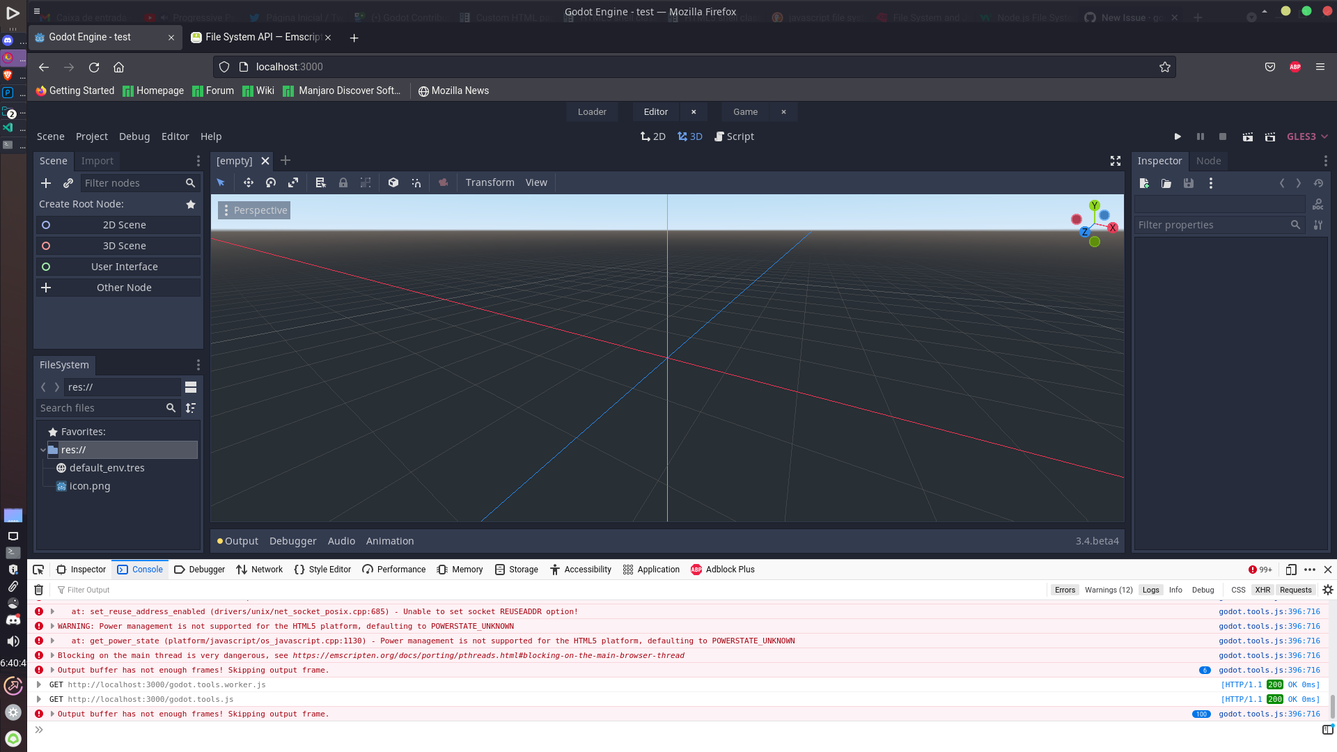[WEB EDITOR] Opening a project, editor gets unusable · Issue #52692 · godotengine/godot · GitHub