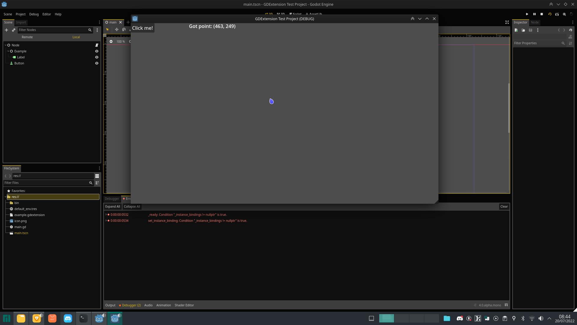 GDExtension doesnt work after recent changes - Example Project · Issue #792 · godotengine/godot ...