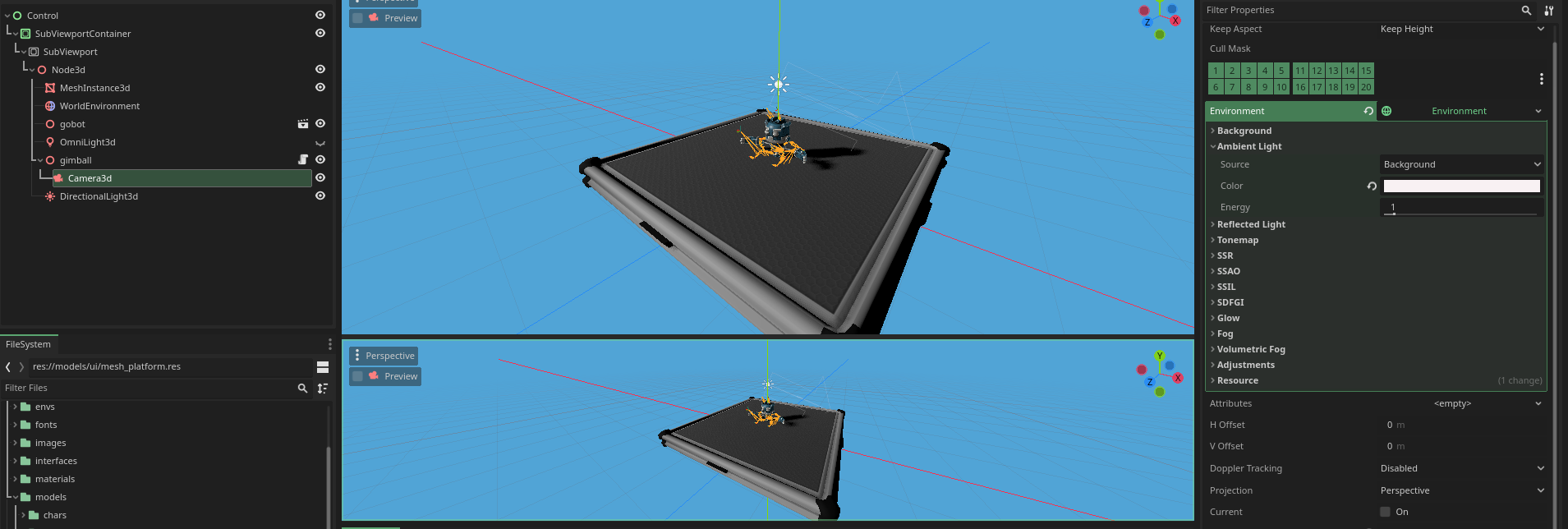 World Environment used in subviewport is not same in-game · Issue #66905 · godotengine/godot ...
