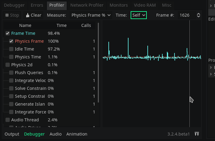 High Resouce usage in empty scenes (Profiler) · Issue #43290 · godotengine/godot · GitHub