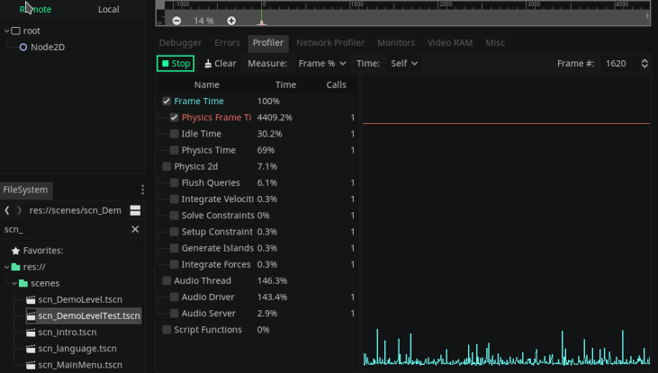 High Resouce usage in empty scenes (Profiler) · Issue #43290 · godotengine/godot · GitHub