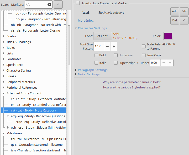 \cat is not a character style · Issue #585 · sillsdev/ptx2pdf · GitHub