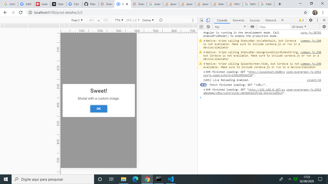 Sweetalert2 in Ionic5 · Issue #2028 · sweetalert2/sweetalert2 · GitHub