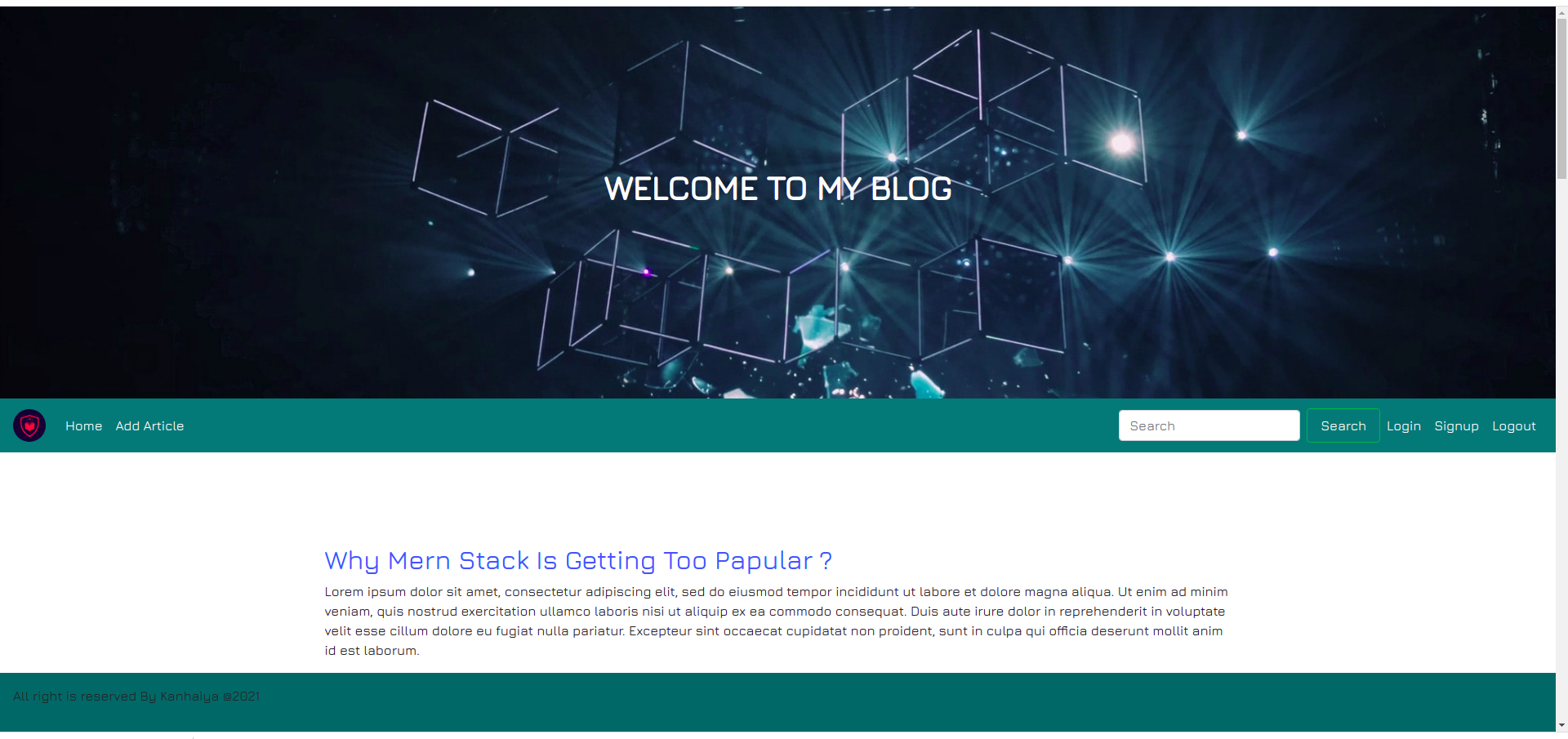 GitHub - mak-ux/Tech_Blog: Tech Blog App Using MERN Stack.