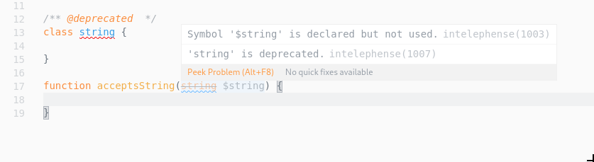 Type declarations 'string' on functions arguments are mark as deprecated · Issue #1234 ...