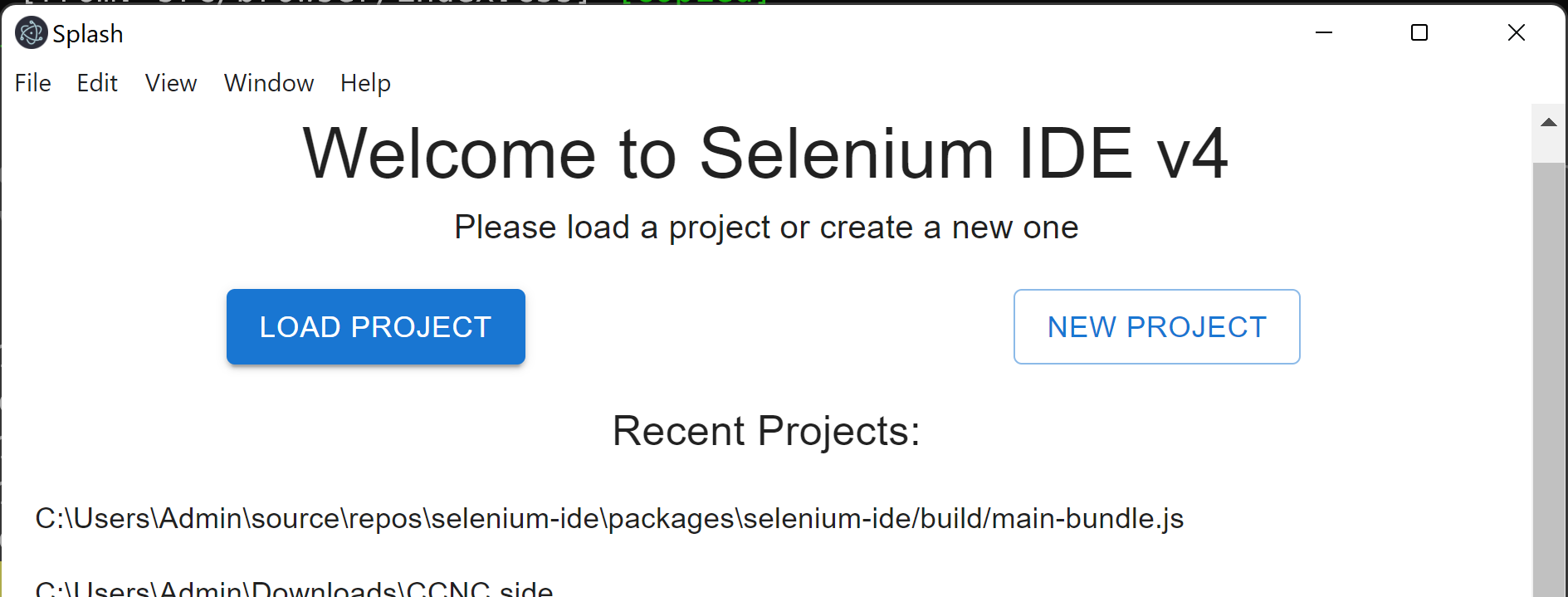 Remove From Recents · Issue 1416 · Seleniumhqselenium Ide · Github 