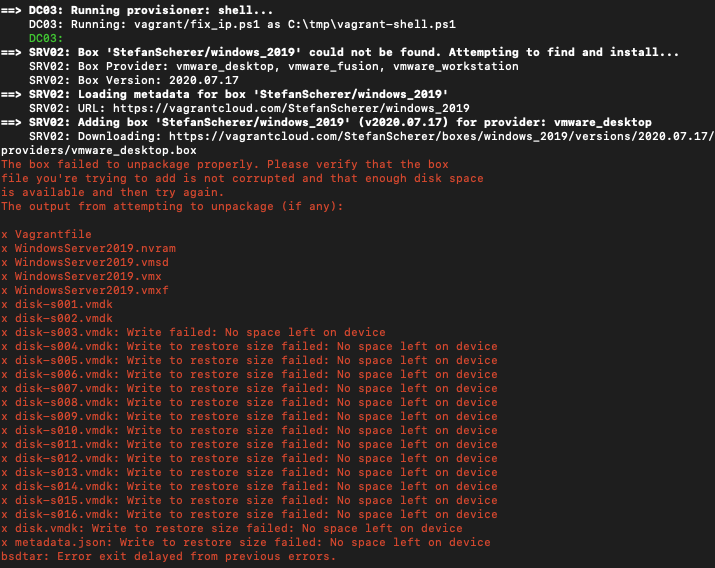 SRV2 SRV3 Failed to unpackage · Issue #91 · Orange-Cyberdefense/GOAD ...