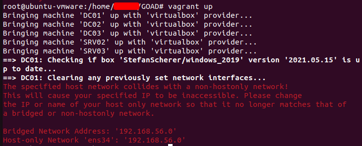 Virtualbox Networking issue · Issue #93 · Orange-Cyberdefense/GOAD · GitHub