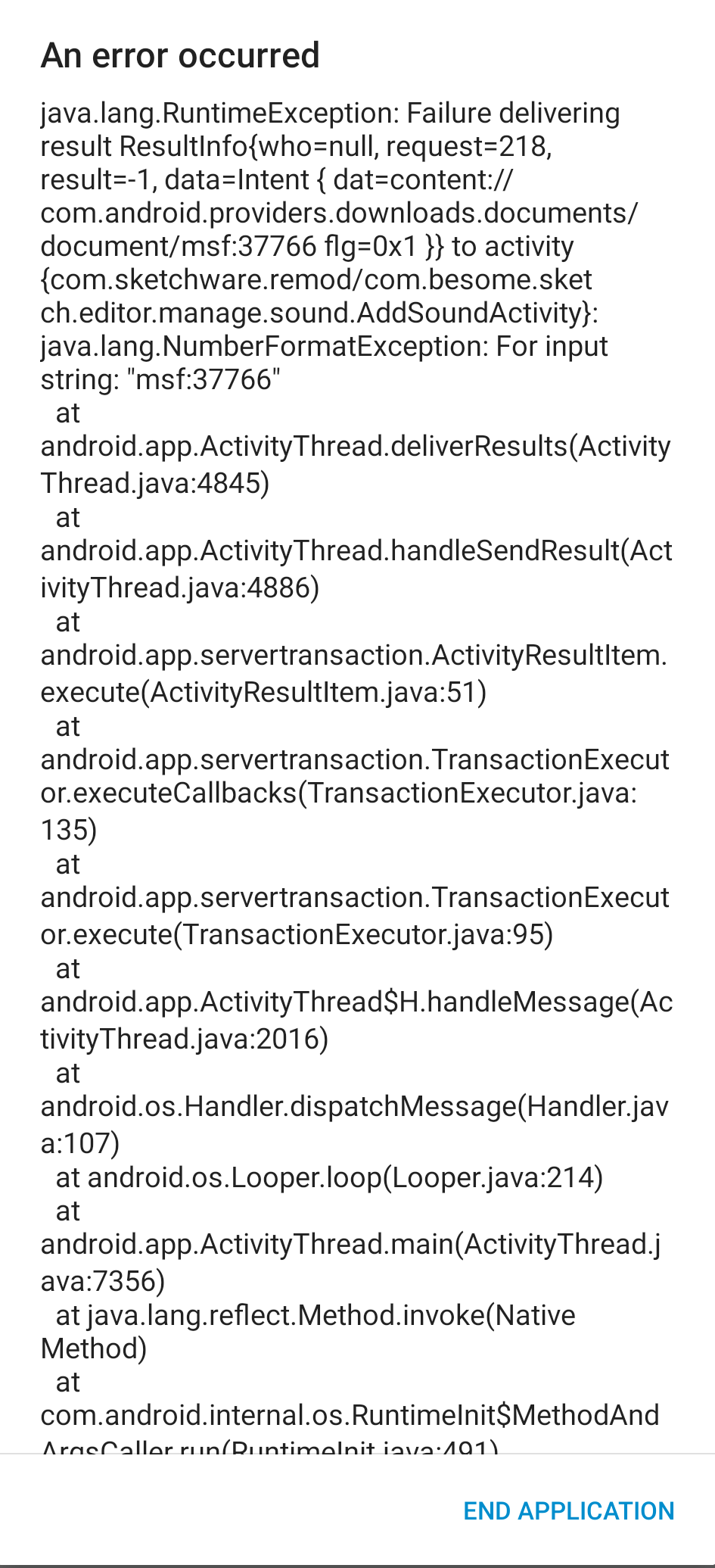 Sketchware Pro 6.4.0-rc01 crashes whenever I try to import a new sound file · Issue #311 ...